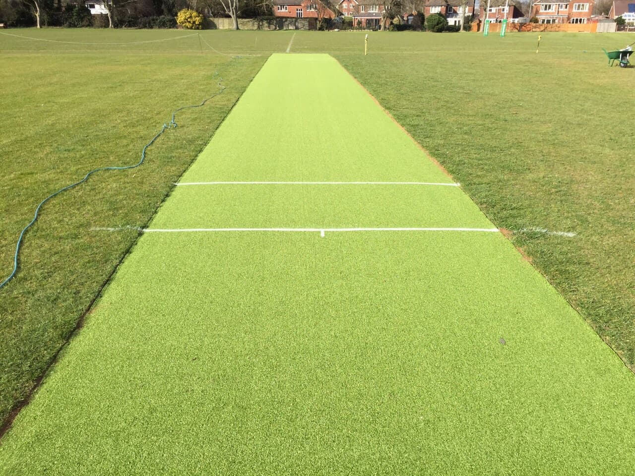 Synthetic Cricket Wicket Installation in Scunthorpe, Lincolnshire